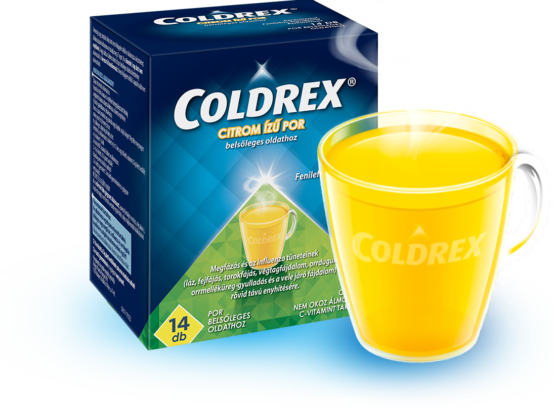 Coldrex® A megfázás és az influenza tüneteinek rövid távú enyhítésére